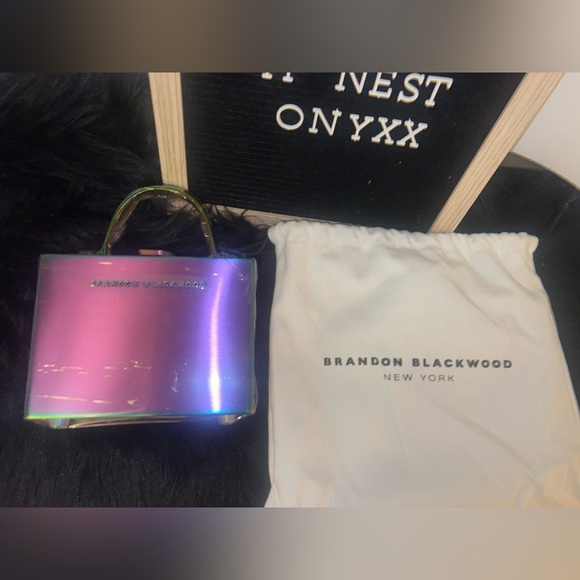Brandon Blackwood | Bags | Brandon Blackwood Mini Trunk In Iridescent ...